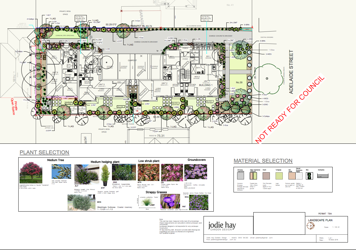 Council Permit Landscape Plan